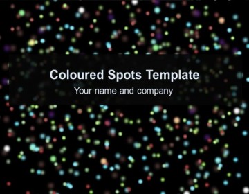 Colored spots powerpoint template | Bestppts